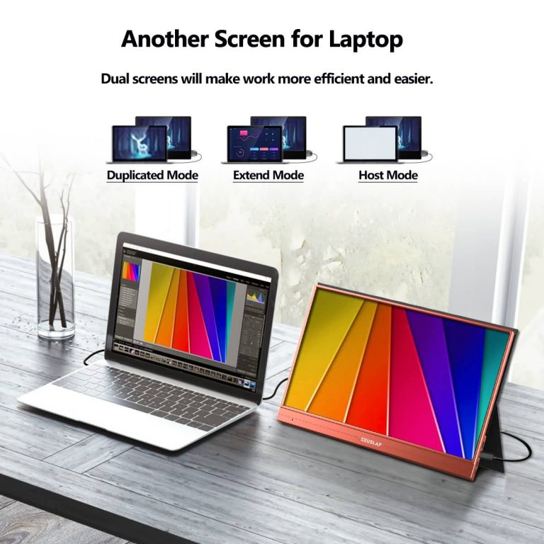 Buy Zeuslap Portable Laptop Monitor Touchscreen 15.6" 1080P HDMI ...