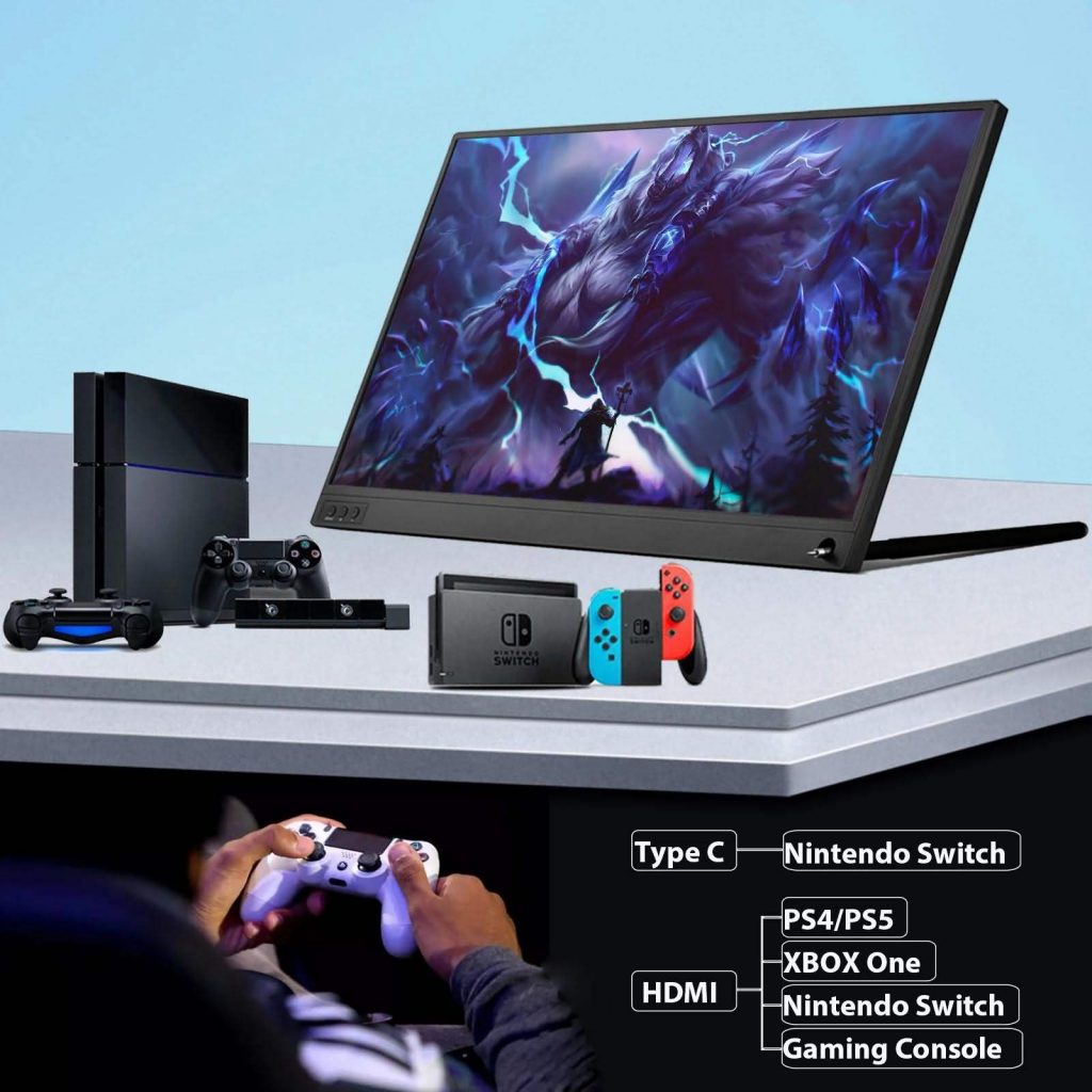 Buy Zeuslap P15A 15.6inch gaming portable monitor usb c type c hdmi ...