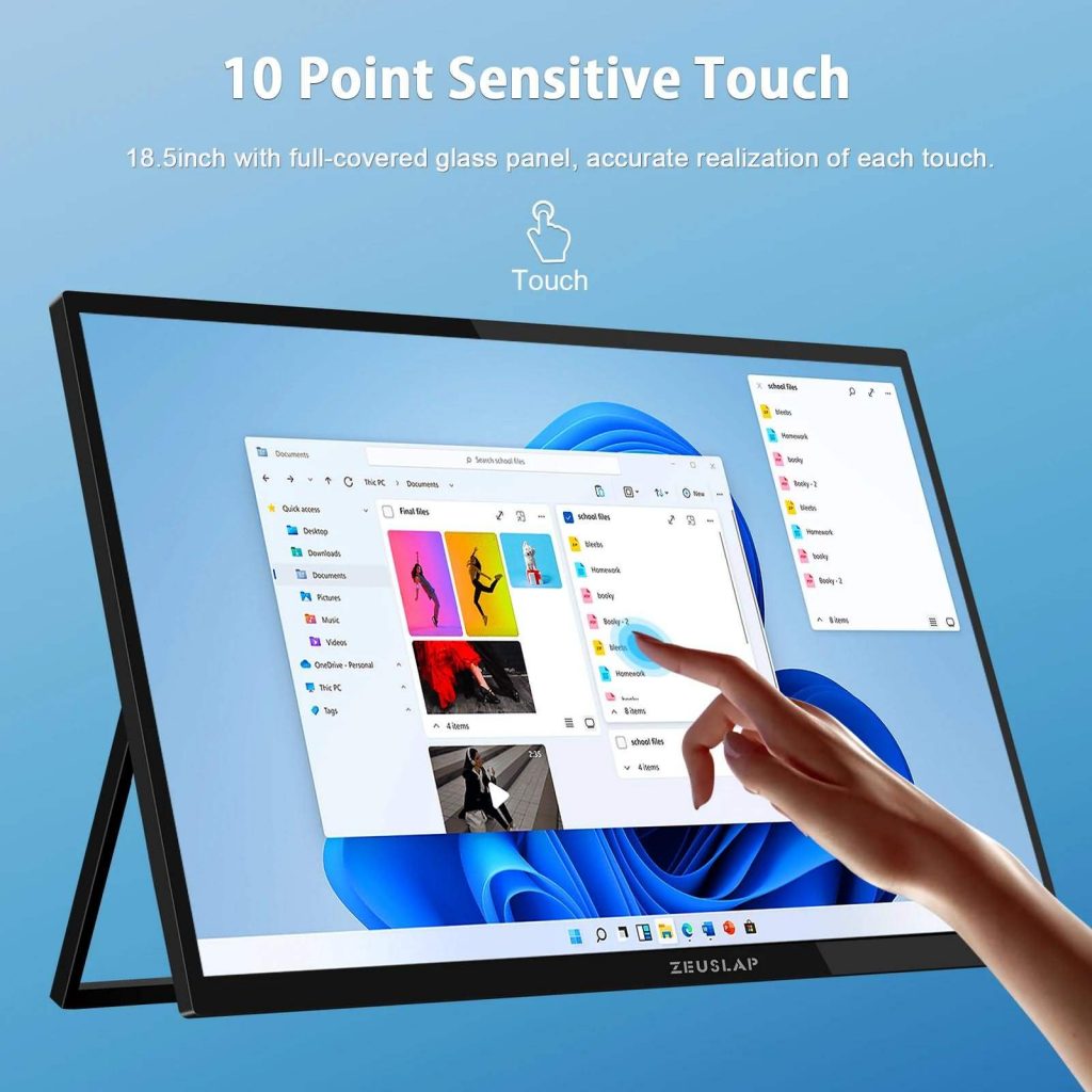 Buy ZEUSLAP Z18T Touch Screen Portable Monitor 100Hz 18.5" 100% sRGB ...