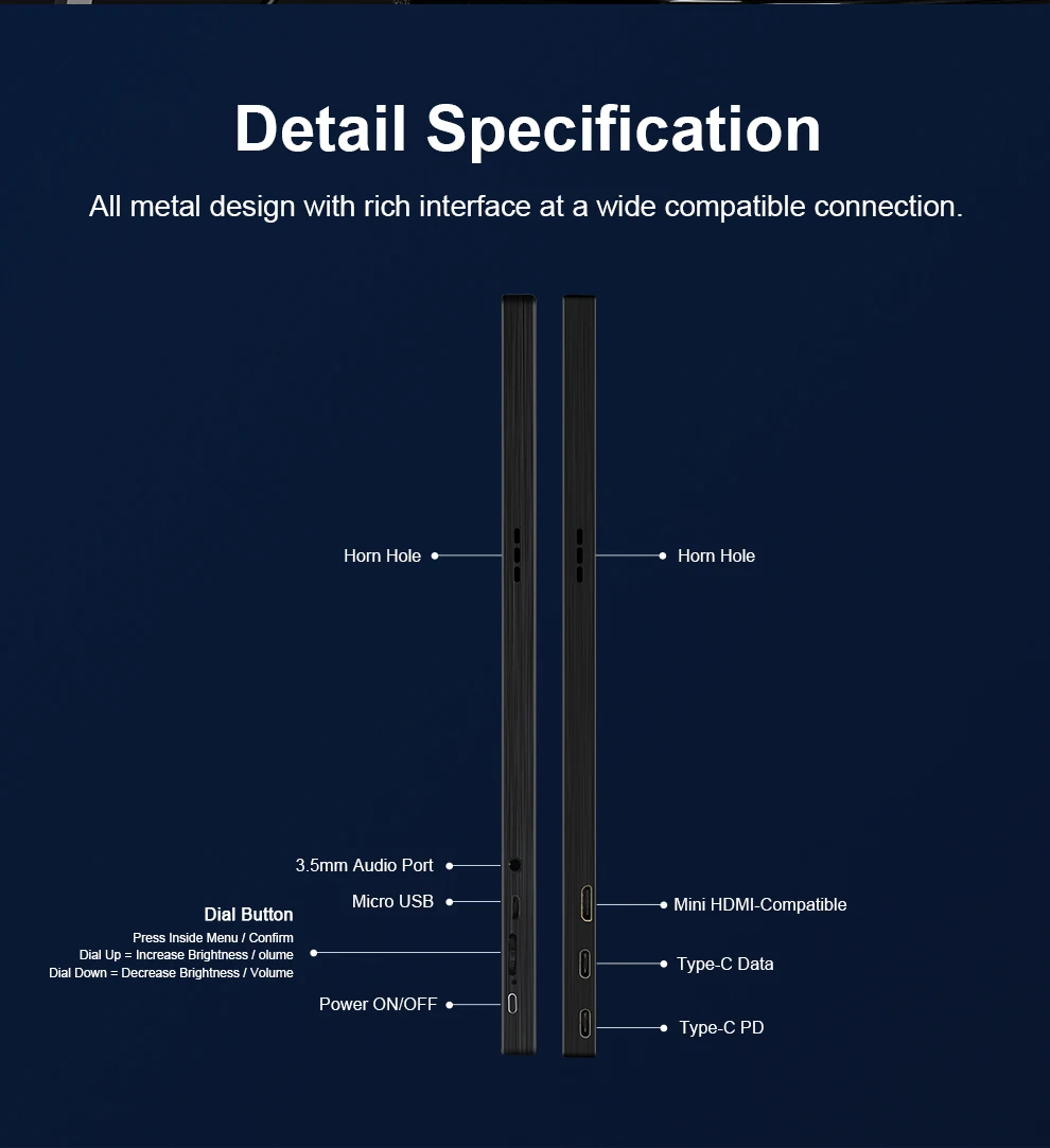 Buy ZEUSLAP P16KT Touch Screen Portable Monitor 16" 2.5K 144hz 2560* ...