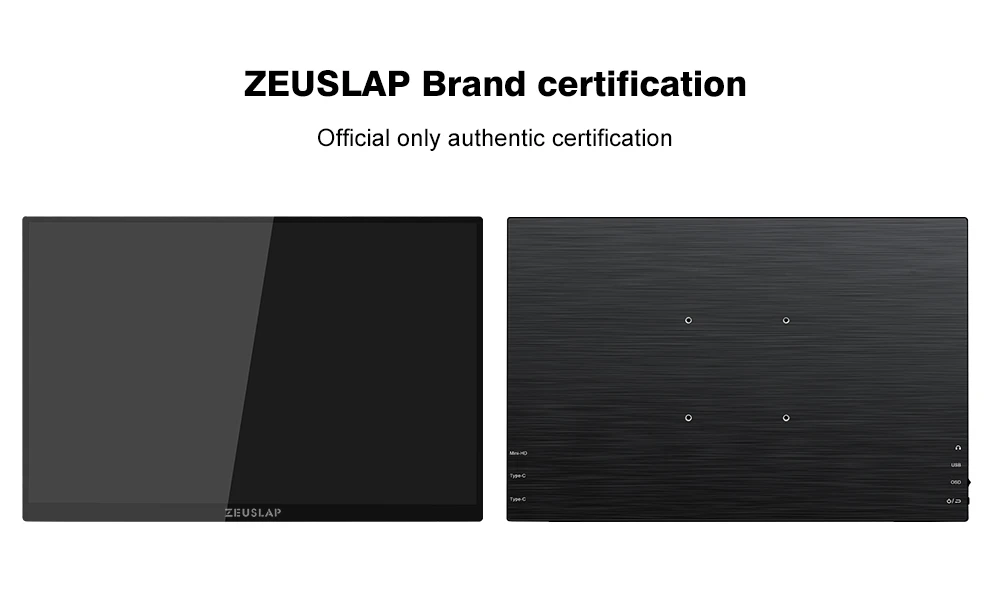 Buy ZEUSLAP P16KT Touch Screen Portable Monitor 16" 2.5K 144hz 2560* ...